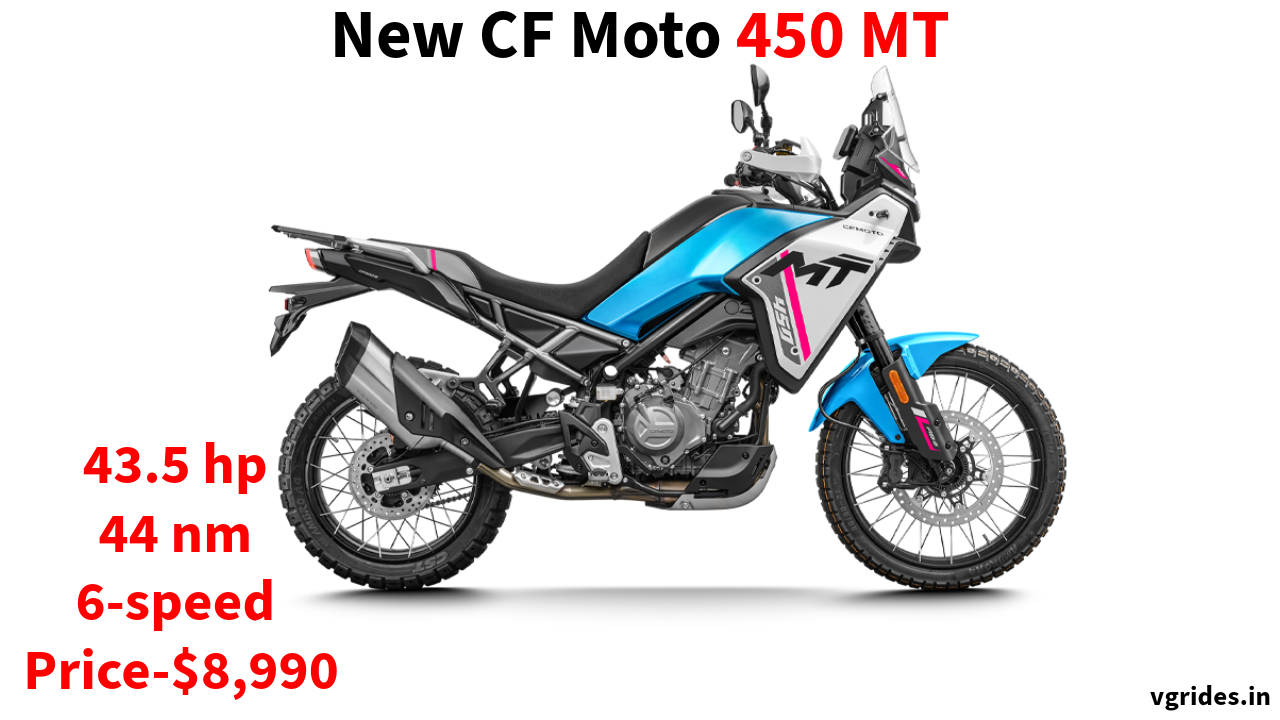 CF Moto 450 MT | price, engine specs, colors, and other details